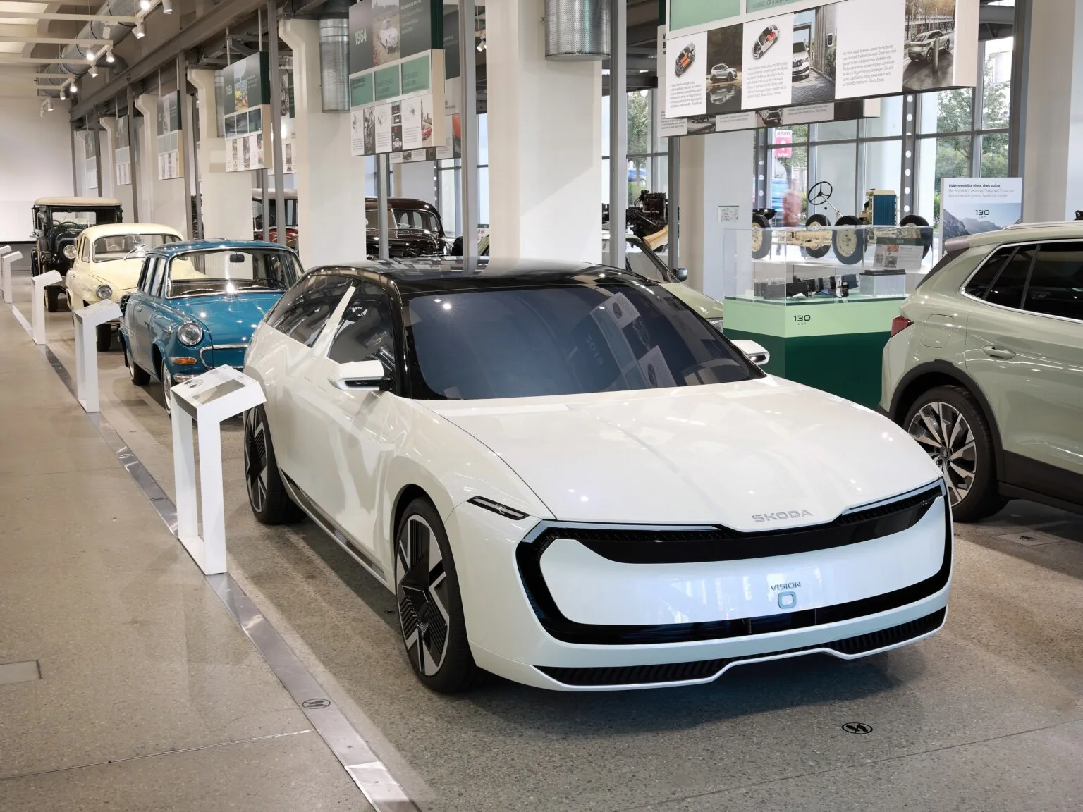 Koncept Škoda Vision O je vystaven ve Škoda Muzeu v Mladé Boleslavi ...